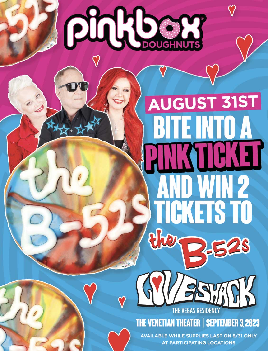 Pinkbox Doughnuts B-52s Concert Ticket Giveaway